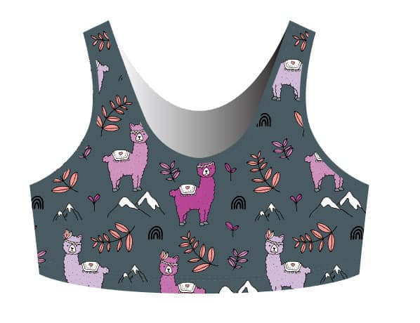 Alpaca Sports Bra – Rainbows & Sprinkles